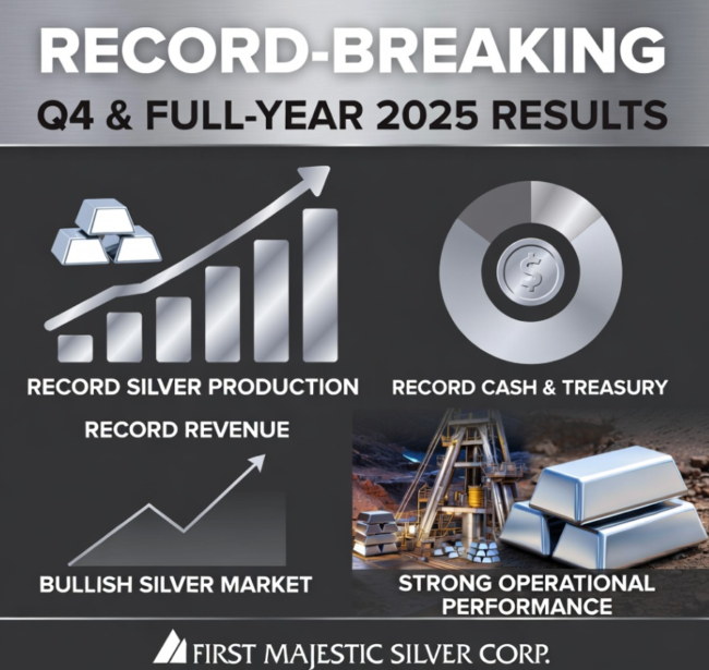 FIRST MAJESTIC SILVER REPORTS RECORD BREAKING Q4 & FULL-YEAR 2025 ...